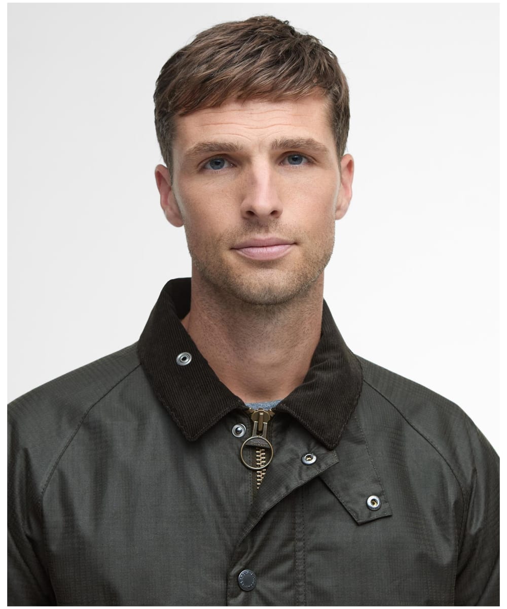 Men's Barbour Modern Beaufort Check Waxed Jacket