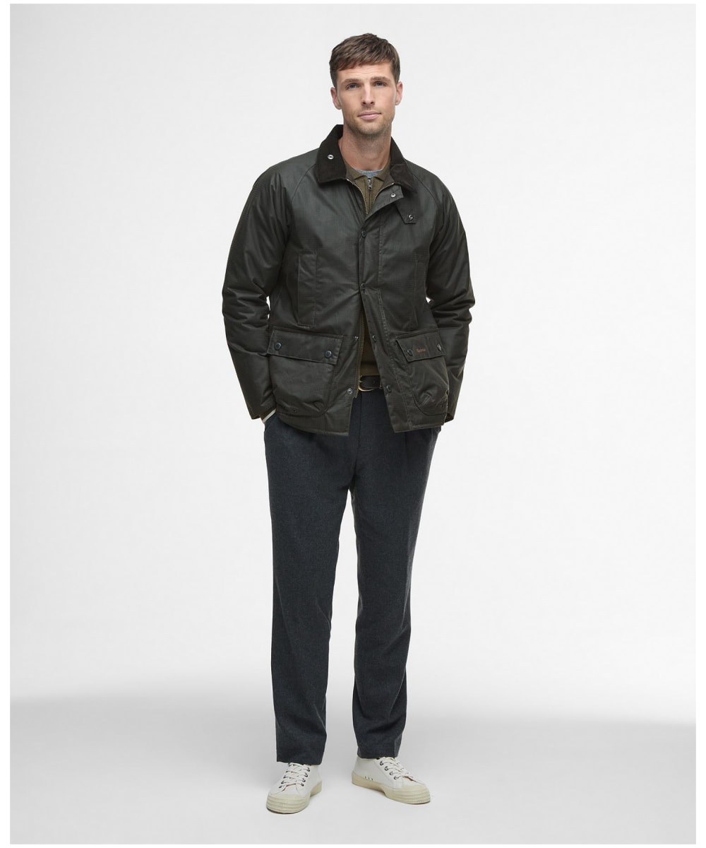 Men's Barbour Modern Beaufort Check Waxed Jacket