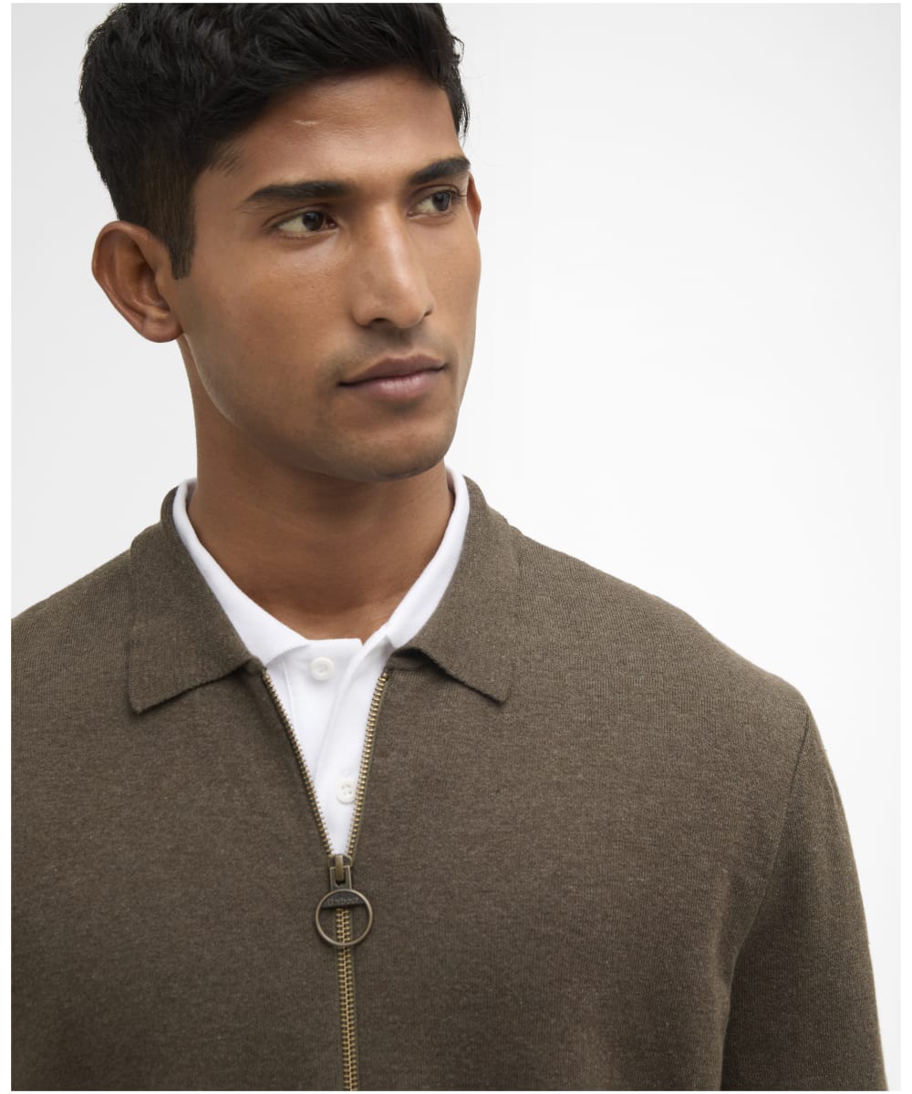 Men's Barbour Crowcombe Knitted Zip Through Sweater