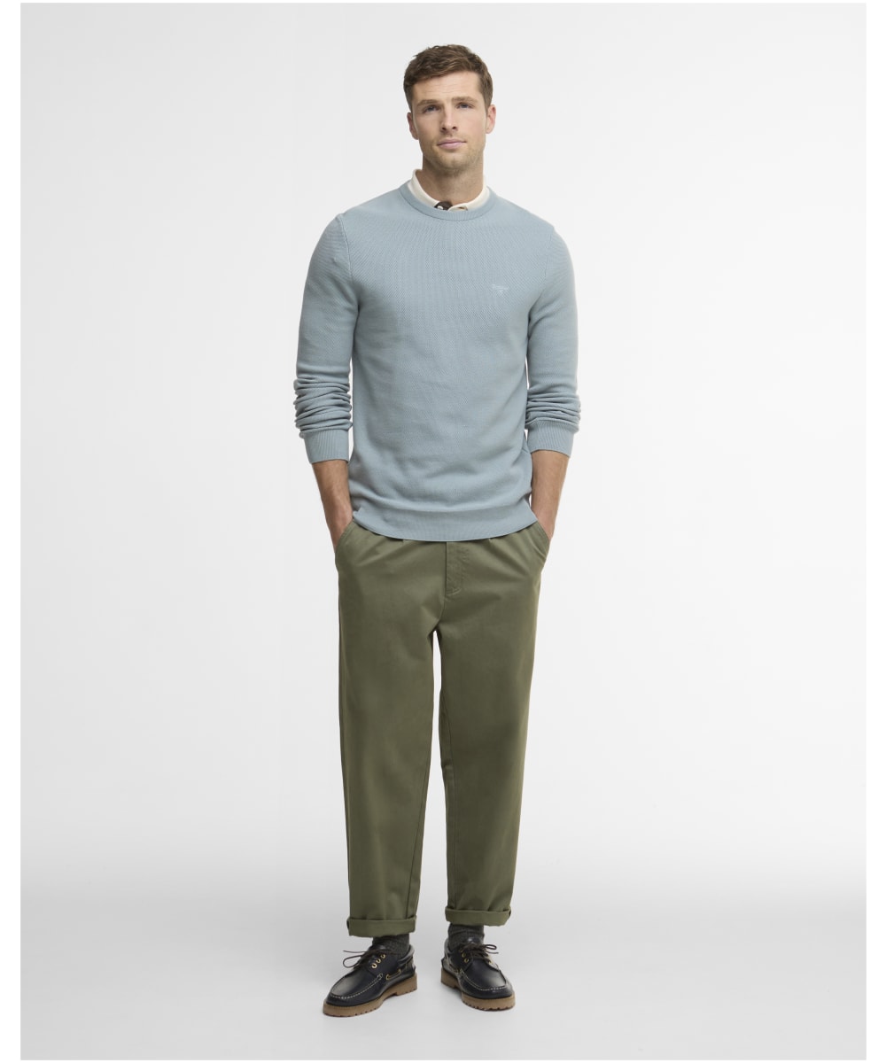 Men's Barbour Essential Honeycomb Crew Neck Sweater