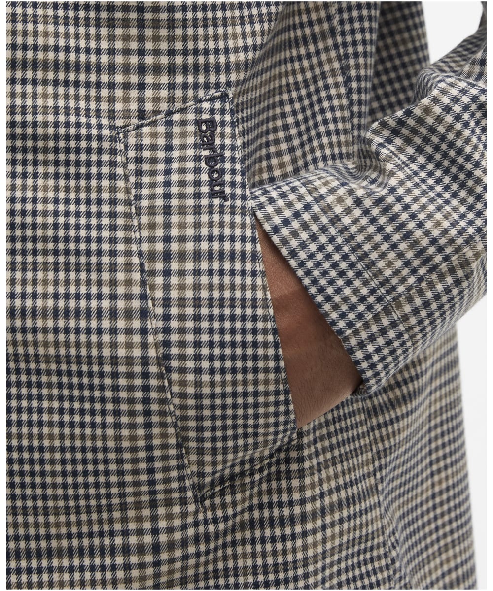 Men's Barbour Check Rokig Waterproof Mac