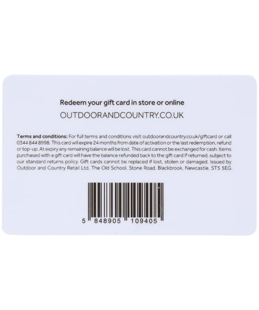 Outdoor and Country Gift Card