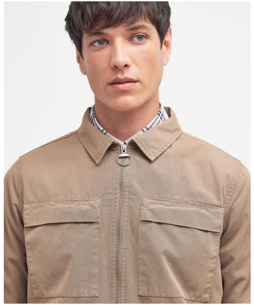 Men's Barbour Glendale Zip Through Cotton Overshirt